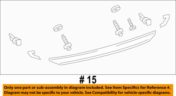 76801-52350 Toyota Garnish sub-assy, back door, outside 7680152350, New ...