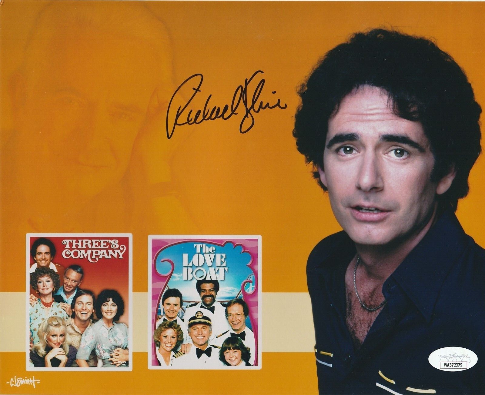 RICHARD KLINE SIGNED 8X10 PHOTO ACTOR THREE'S COMPANY THE LOVE BOAT TV ...