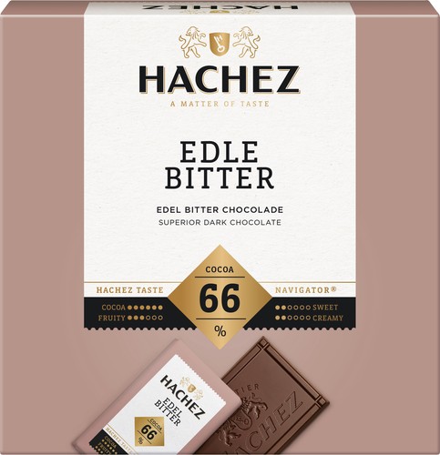 Hachez Noble Bitter Chocolat Täfelchenbox Touche Vanille 165g ...