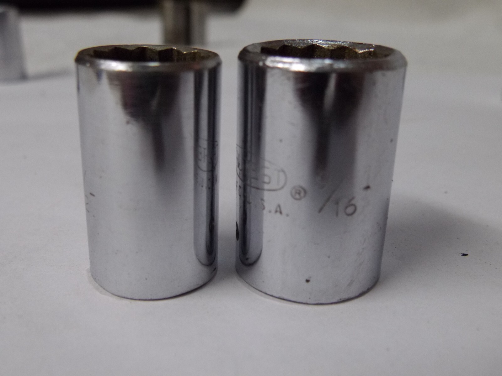 Vintage Trutest Made in USA 3/8 Drive T1216 1/2 & T1218 9/16 12 Point ...