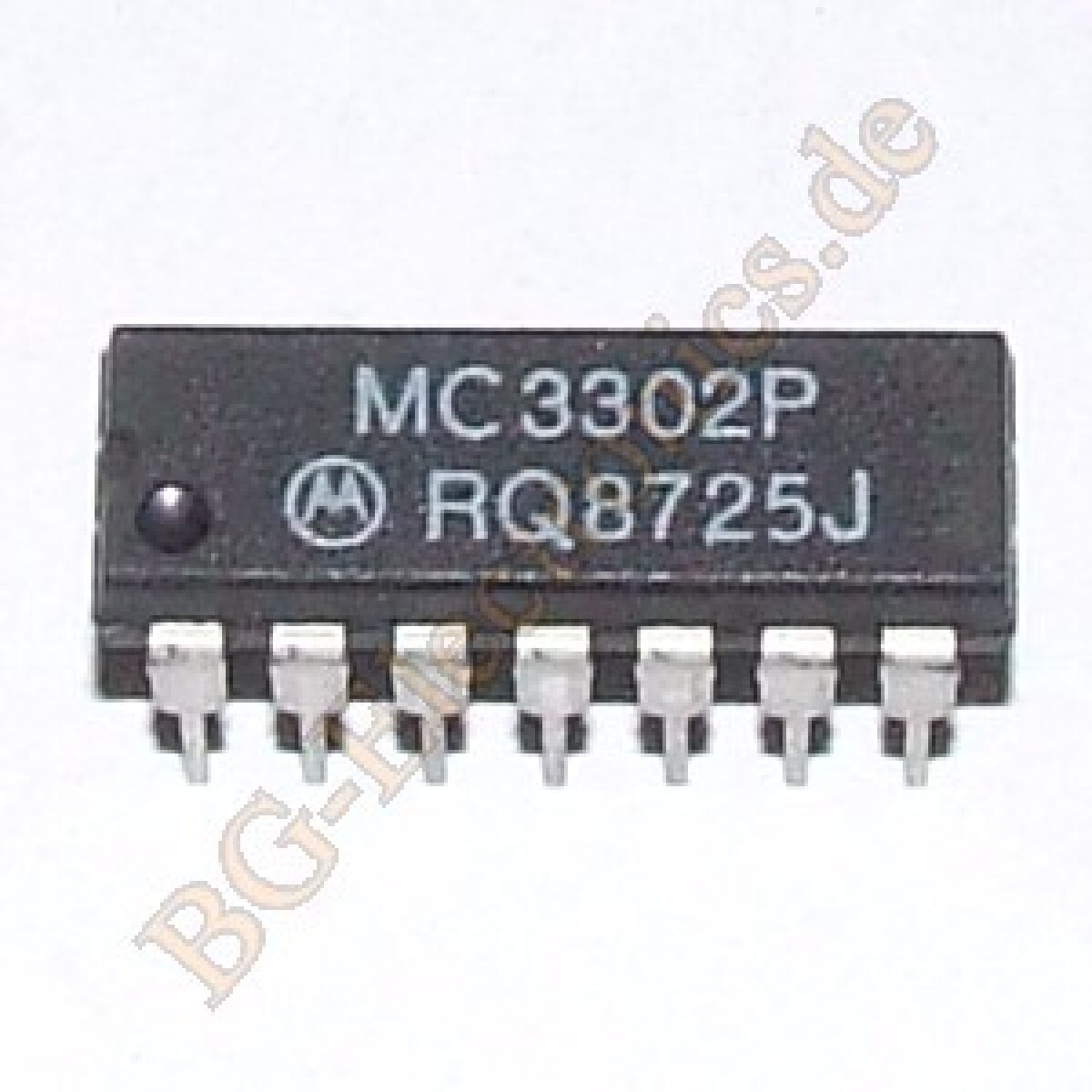 1 x MC3302P Comparator, Quad channel, Open drain/collect Motorola DIP ...