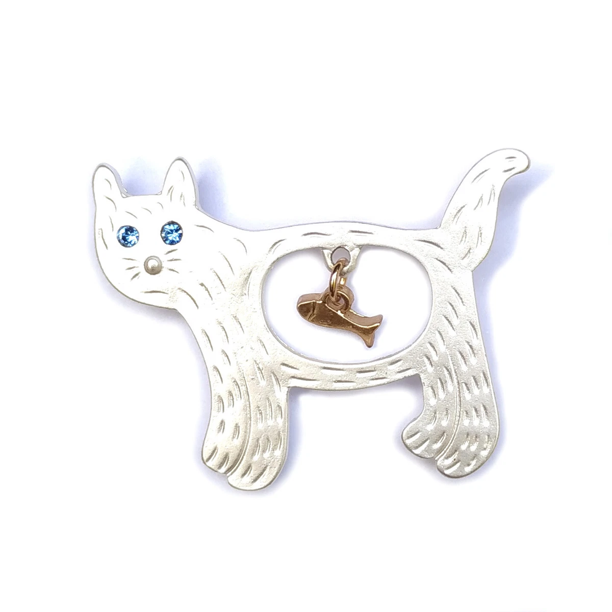 Solid Silver Cat With Blue Eyes