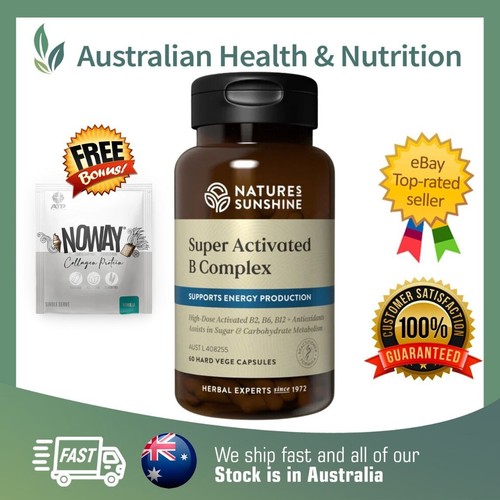 NATURE'S SUNSHINE SUPER ACTIVATED B COMPLEX + FREE SAME DAY SHIPPING ...