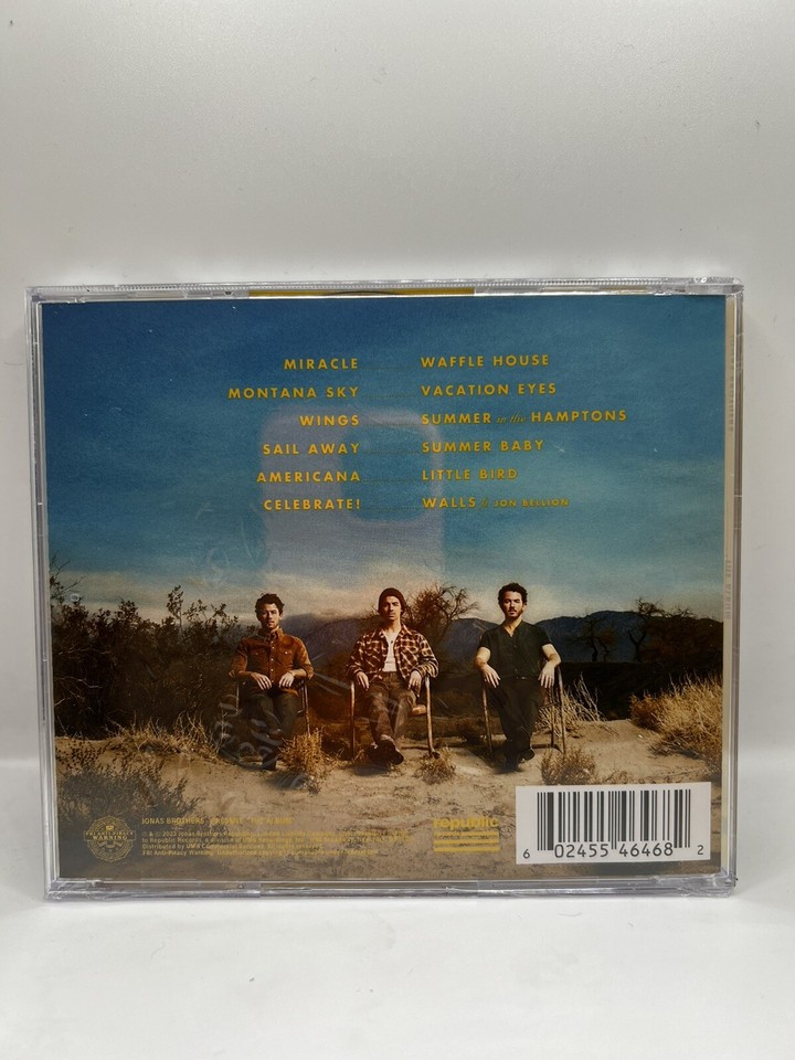 JONAS BROTHERS THE ALBUM SIGNED SEALED CD FULL BAND Nick Joe Kevin ...