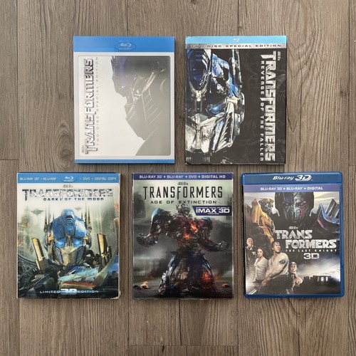 Transformers 5 Movie Collection Special Edition 2-Disc 3D Blu-Ray DVD ...