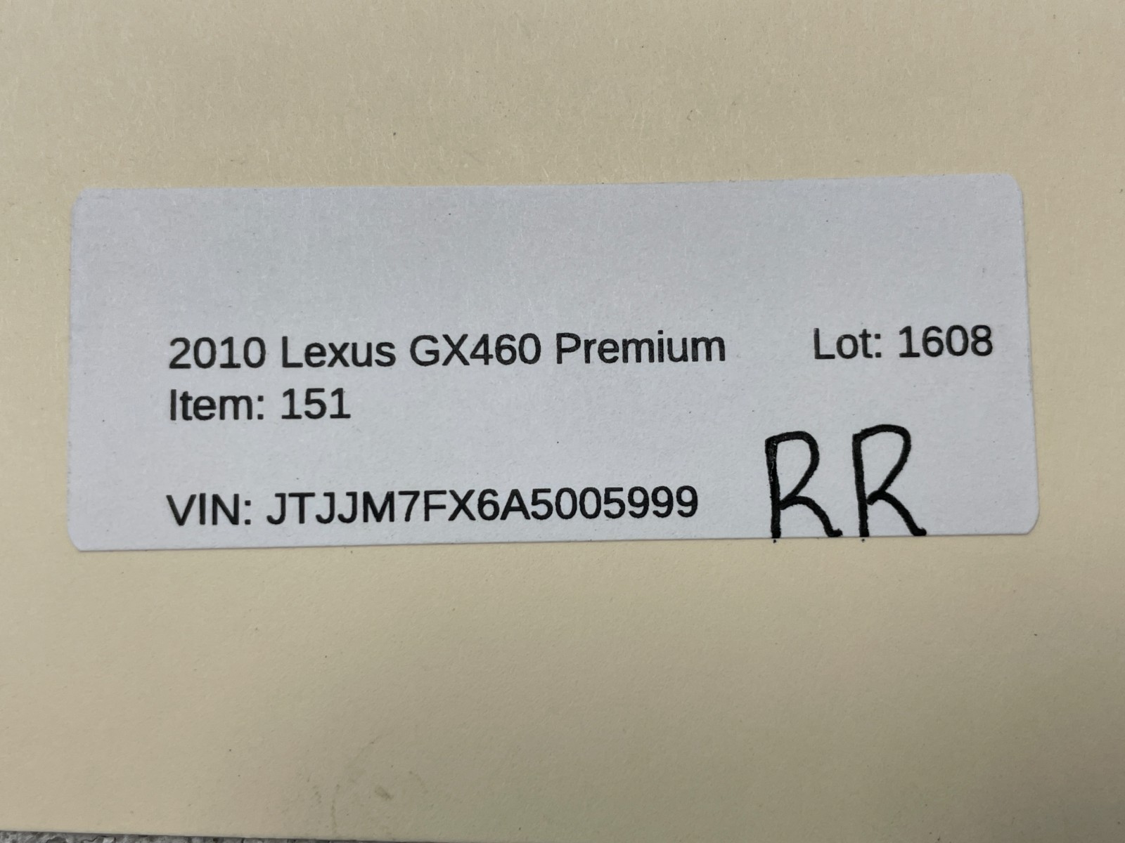 10 11 12 13 Lexus GX460 Rear Right Passenger Spindle Wheel Hub AWD 1608 ...