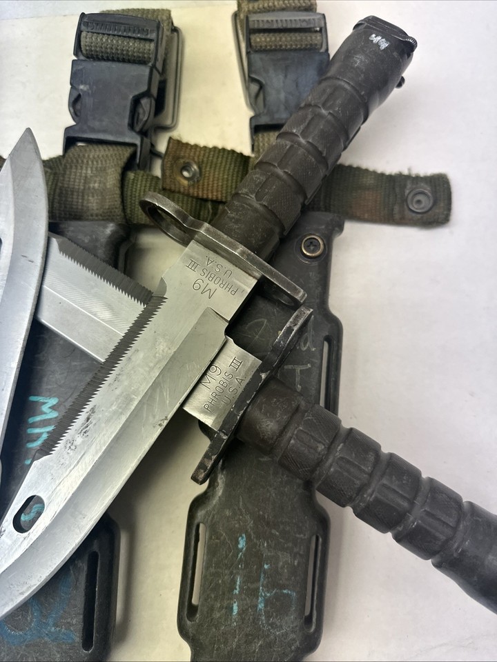 USGI Early M9 PHROBIS III Military Fixed Blade Fuller B Grade Short ...
