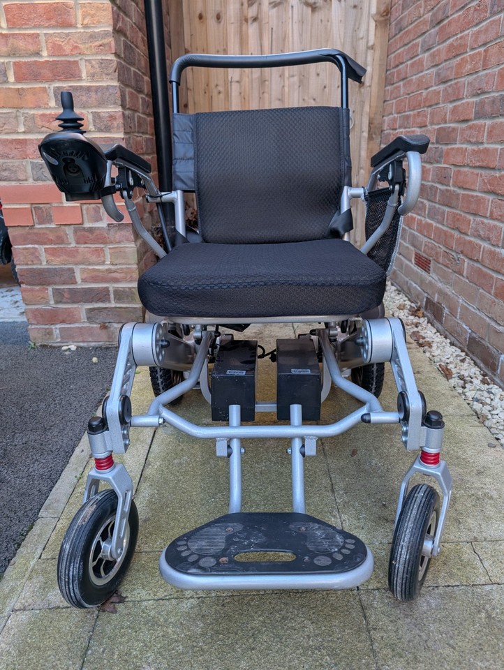 Mobility Plus Ultra Light Instant Fold Power Wheelchair 2 Batteries ...