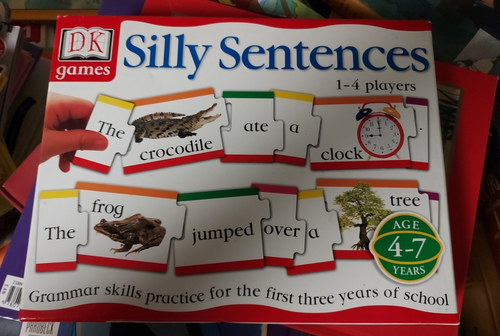 Silly Sentences Grammar Skills Puzzle/Game. Ages4-7. Pre-school ...