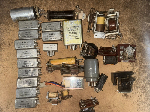 vintage Coil Relay Radio ham Plate Choke Advanced Junction Ohms turns ...