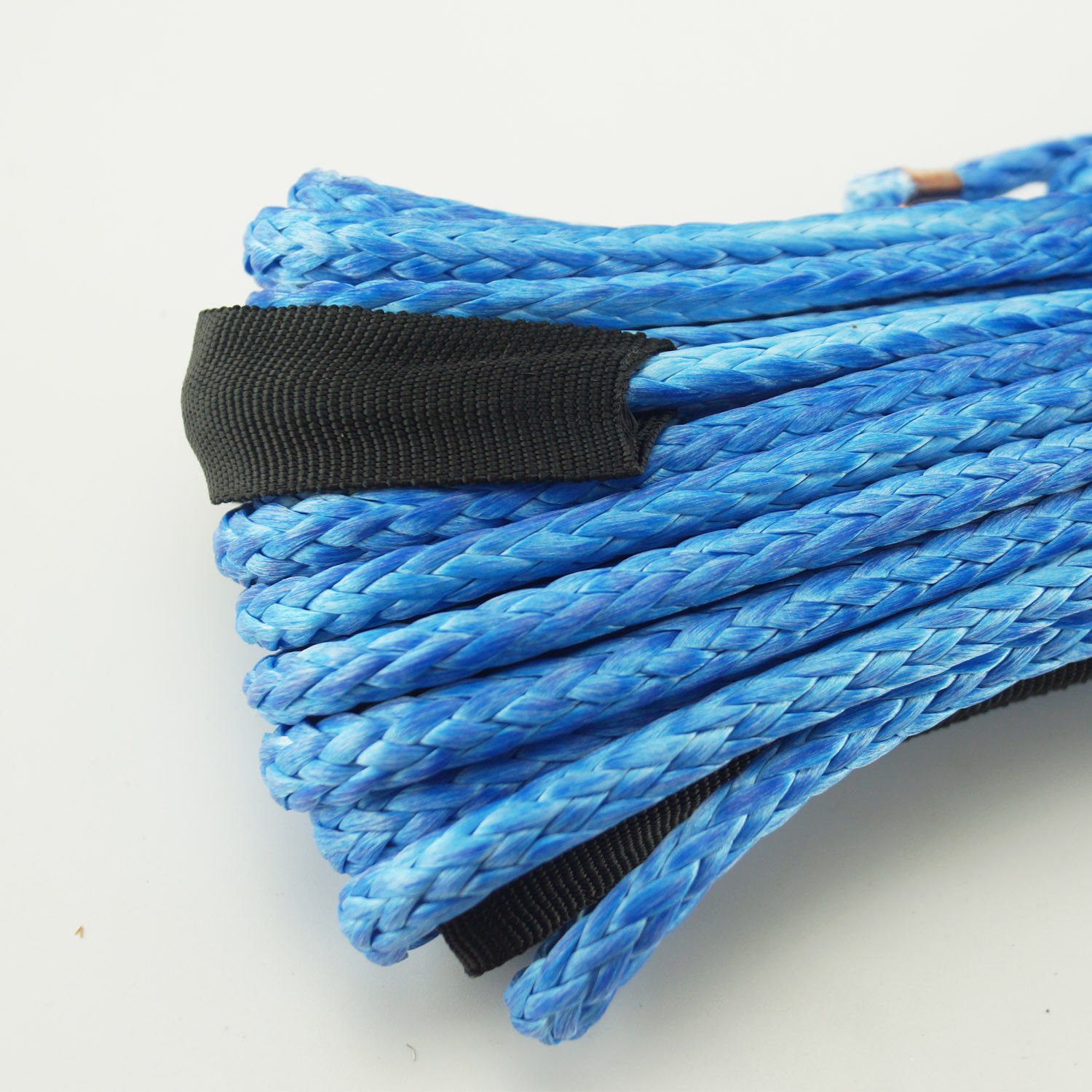 6MM x 8M Dyneema SK75 Winch Rope Synthetic Hook Blue 4WD Boat Recovery ...