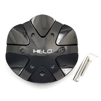 Helo Gloss Black Bolt On Center Cap for HE891 Style Wheels Part ...