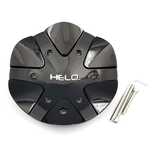 Helo Gloss Black Bolt On Center Cap for HE891 Style Wheels Part ...