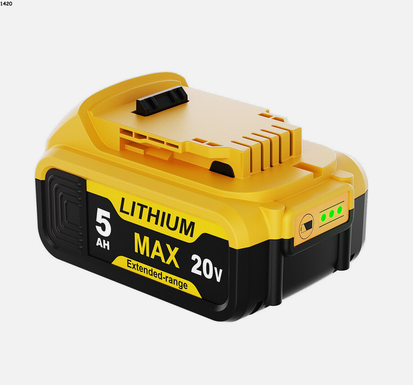 2 Pack For DeWalt 20V 20 Volt Max XR 5.0AH Lithium Ion Battery DCB206-2 ...