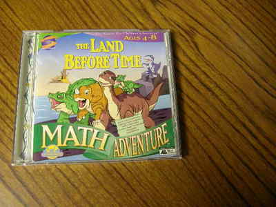 1088) The Land Before Time Math Adventure 1997 Ages 4-8 CD-ROM WIN/MAC ...