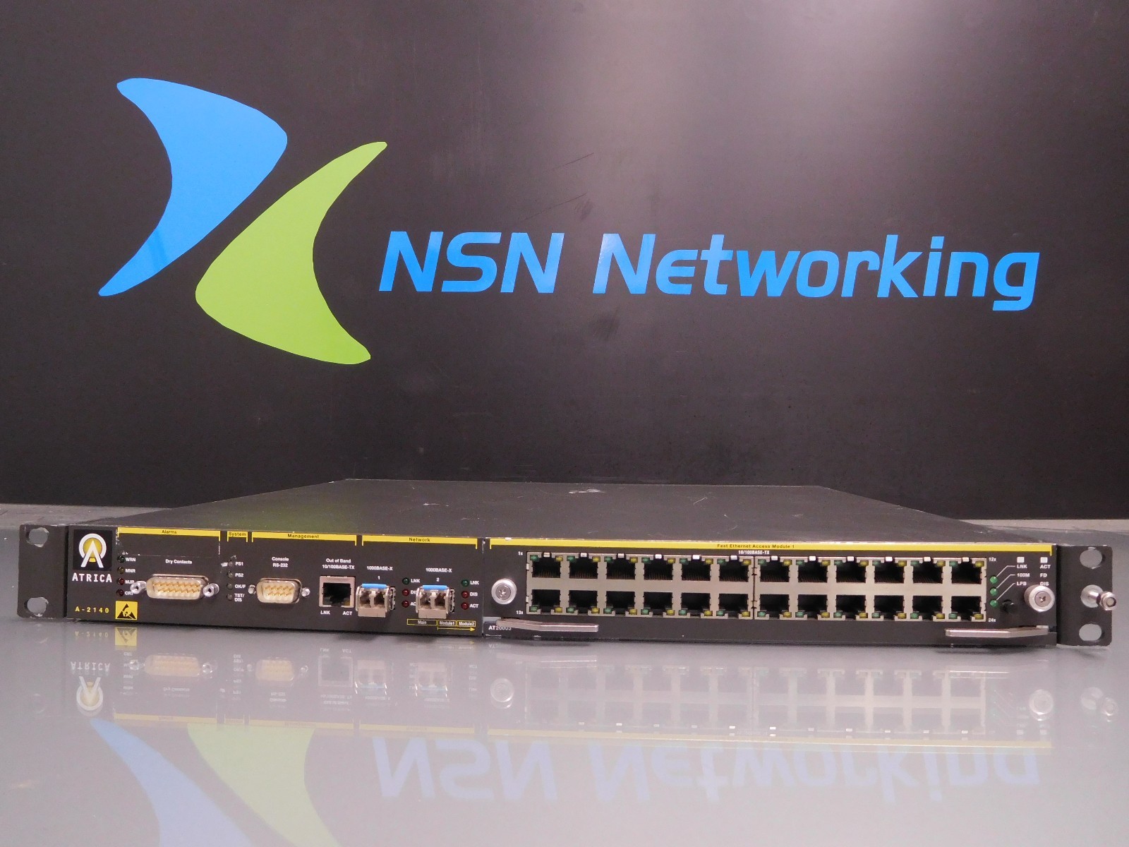 Atrica A-2140 AT20003 Optical Ethernet Edge 24-Port Redundant Power ...