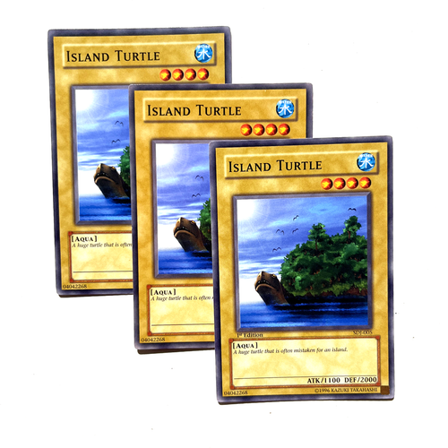 3x Island Turtle NM 1st Ed/Unlim Common SDJ-005 Yu-Gi-Oh! TCG See ...