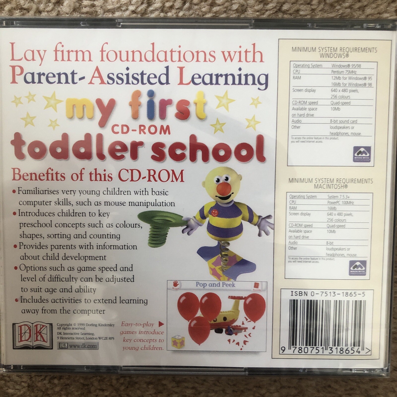 CD-ROM: My First CD-ROM: Toddler School by Dorling Kindersley | eBay UK