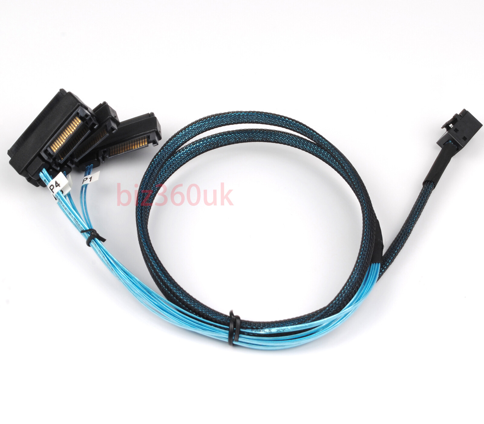 HD MINI SAS SFF 8643 to 4X SFF (29Pin) 8482 SAS Drive Connector Power ...
