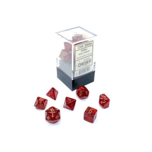Cube - Mini Glitter Ruby Red/Gold (7 Mini Cube Set) | eBay