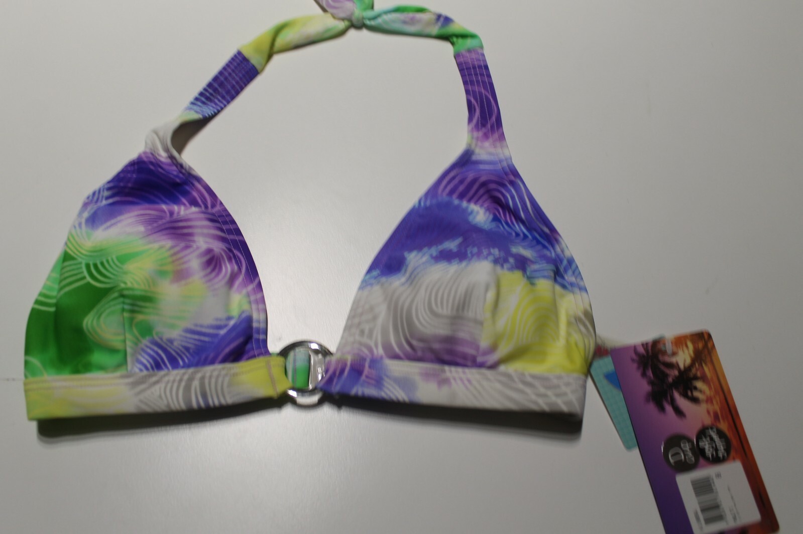 NEW HEAVEN LADIES PURPLE HALTER BIKINI TOP AND PANT SET SIZE 10 - FITS ...