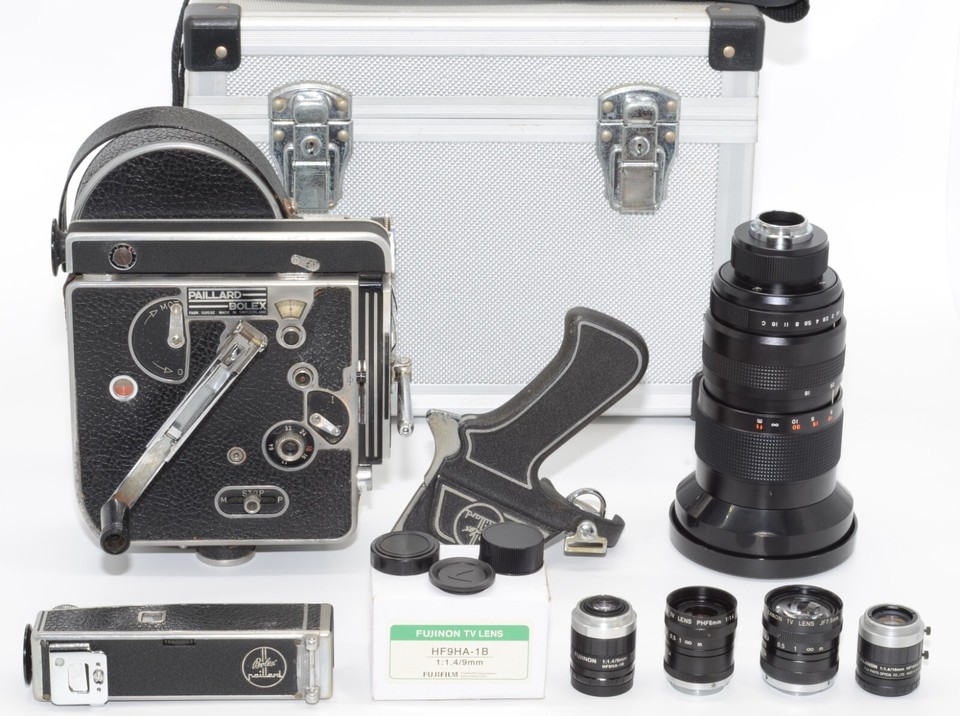 [5 Lens w/ BOX] Bolex H16 REX Reflex 1960 model Trigger Handle Japan ...