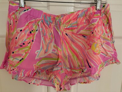 Lilly Pulitzer Kya Ruffle Hem Shorts Size Small, EUC | eBay