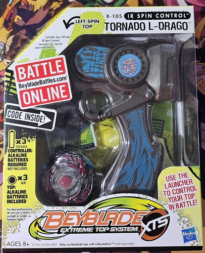Beyblade IR Spin Control Tornado L-Drago - X-105 - BRAND NEW SEALED ...