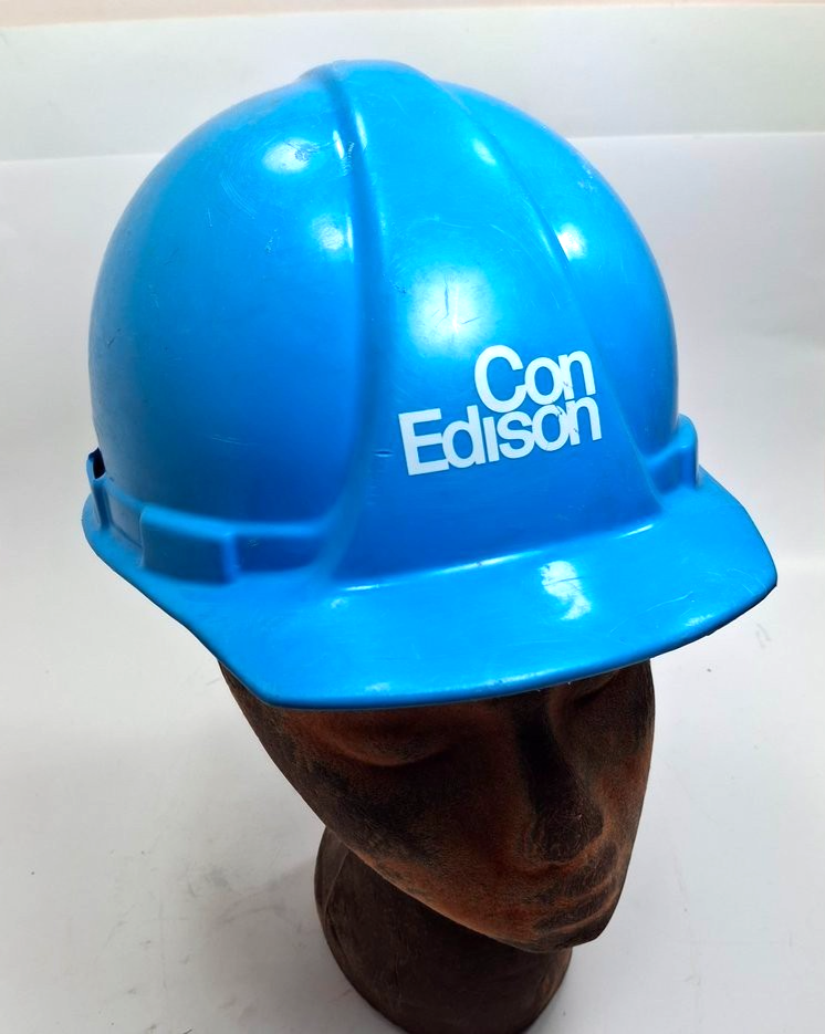 Genuine Consolidated Edison Con Ed NYC Hard Hat Helmet one size fits ...