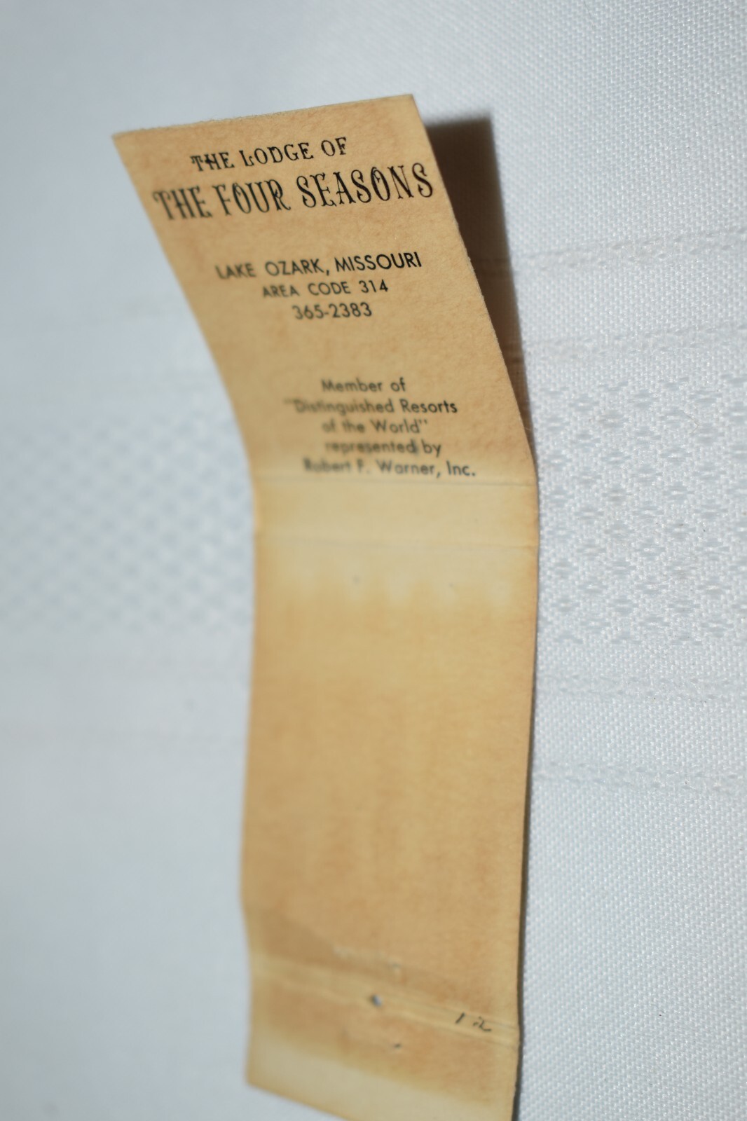 The Four Seasons 20 Strike Matchbook Cover | eBay