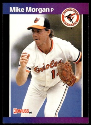 1989 Donruss #164 Mike Morgan Pitcher Baltimore Orioles FREE shipping ...