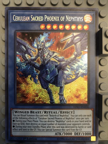 Yu-Gi-Oh! TCG Cerulean Sacred Phoenix of Nephthys Hidden Summoners Hisu ...