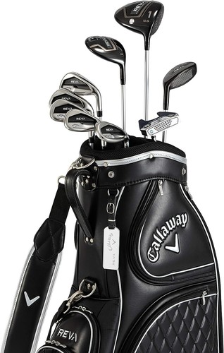 Callaway Womens Reva 9 Piece Complete Golf Set ‎‎Black with golf bag ...