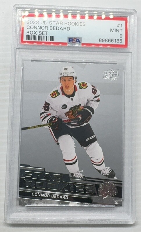 2023-24 Upper Deck Connor Bedard Star Rookie Box Set RC #1 PSA 9 MINT ...