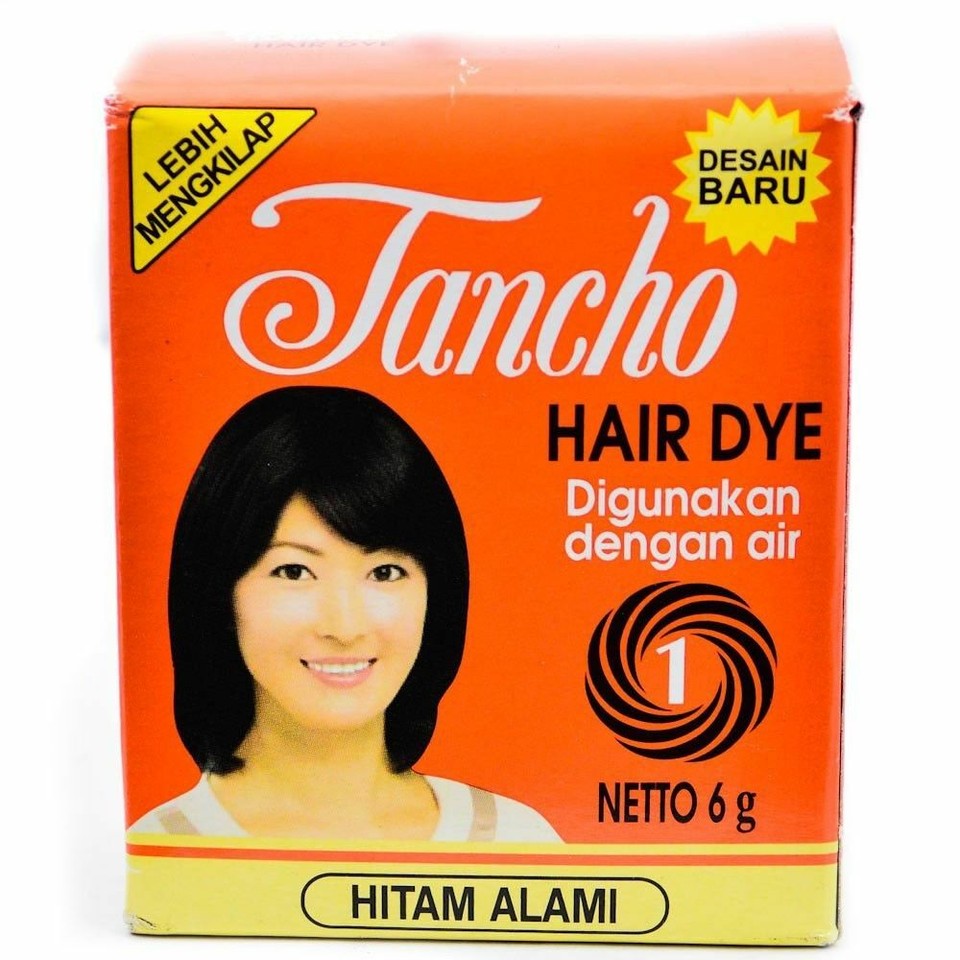 Tancho Hair Dye Powder Natural Black 6gr Hair Care Styling Hair Color ...