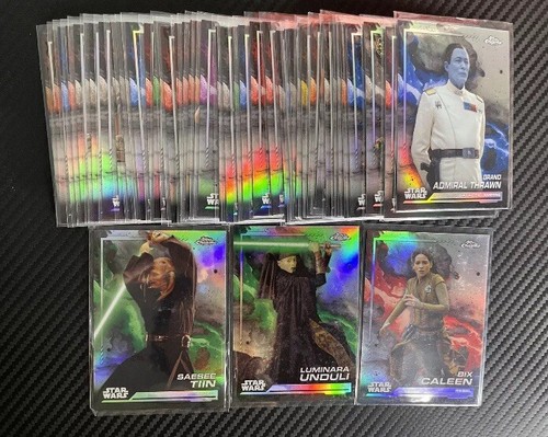 2024 Topps Chrome Star Wars Refractor Complete Set 150 Cards | eBay