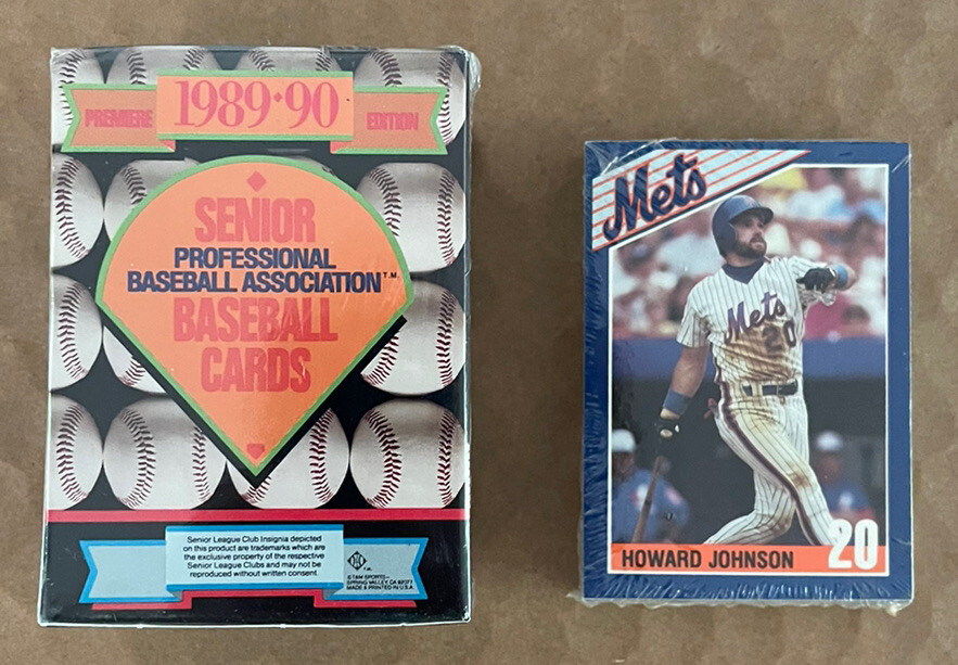 Lot of 2 New Baseball Sets- '89 Sr. Professional Baseball Assoc./'90 ...
