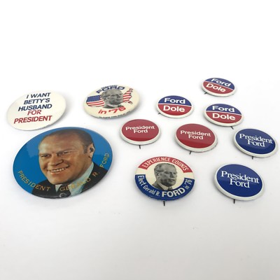 Gerald Ford political Campaign Buttons Badges US President Lot | eBay