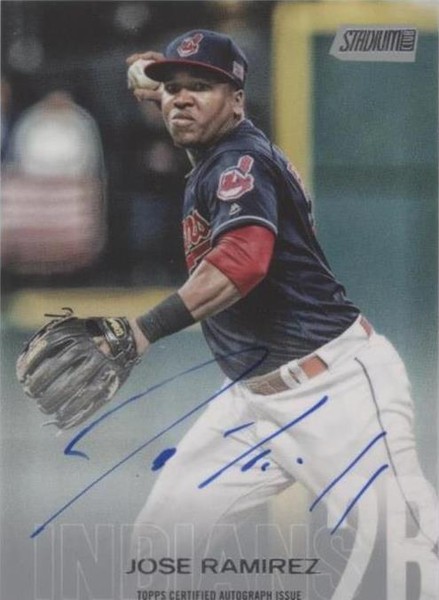 2018 Topps Stadium Club - Autographs #SCA-JR Jose Ramirez (AU) for sale ...