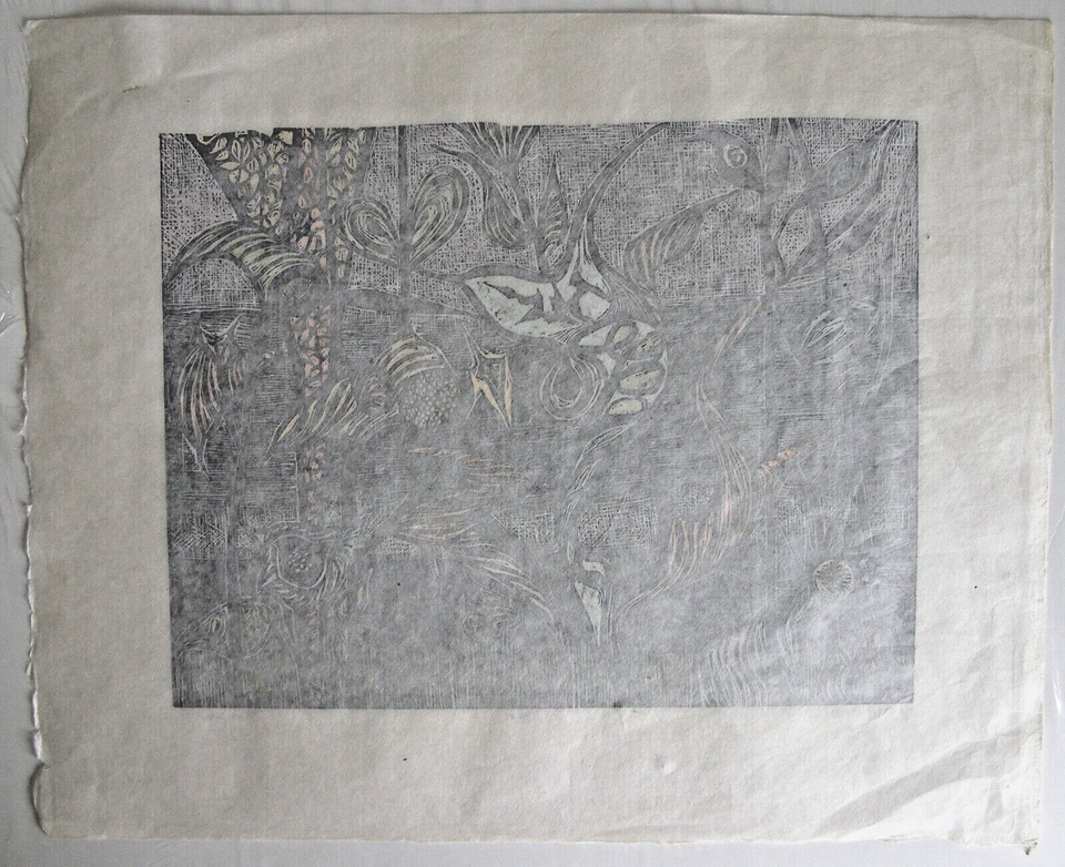 Fantasy Flowers. Print from an etching by Ruth Leaf. Signed, numbered. | eBay