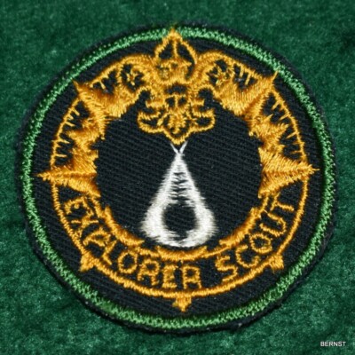 VINTAGE BOY SCOUT EXPLORER RANK PATCH - FRONTIERSMAN - 1944-1949 | eBay