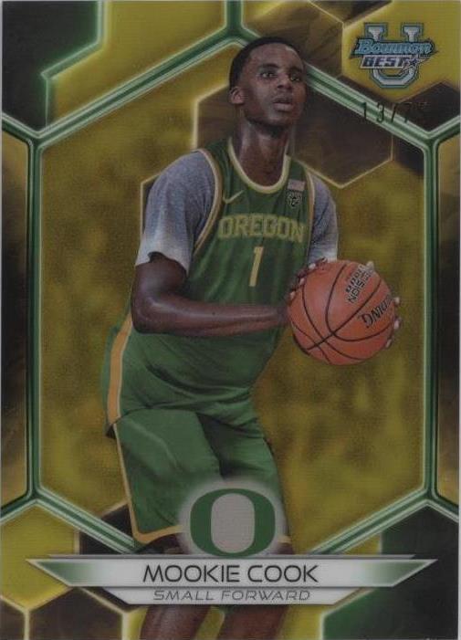 2023-24 Bowman University Best - Mookie Cook #69 Yellow Refractor /75 ...