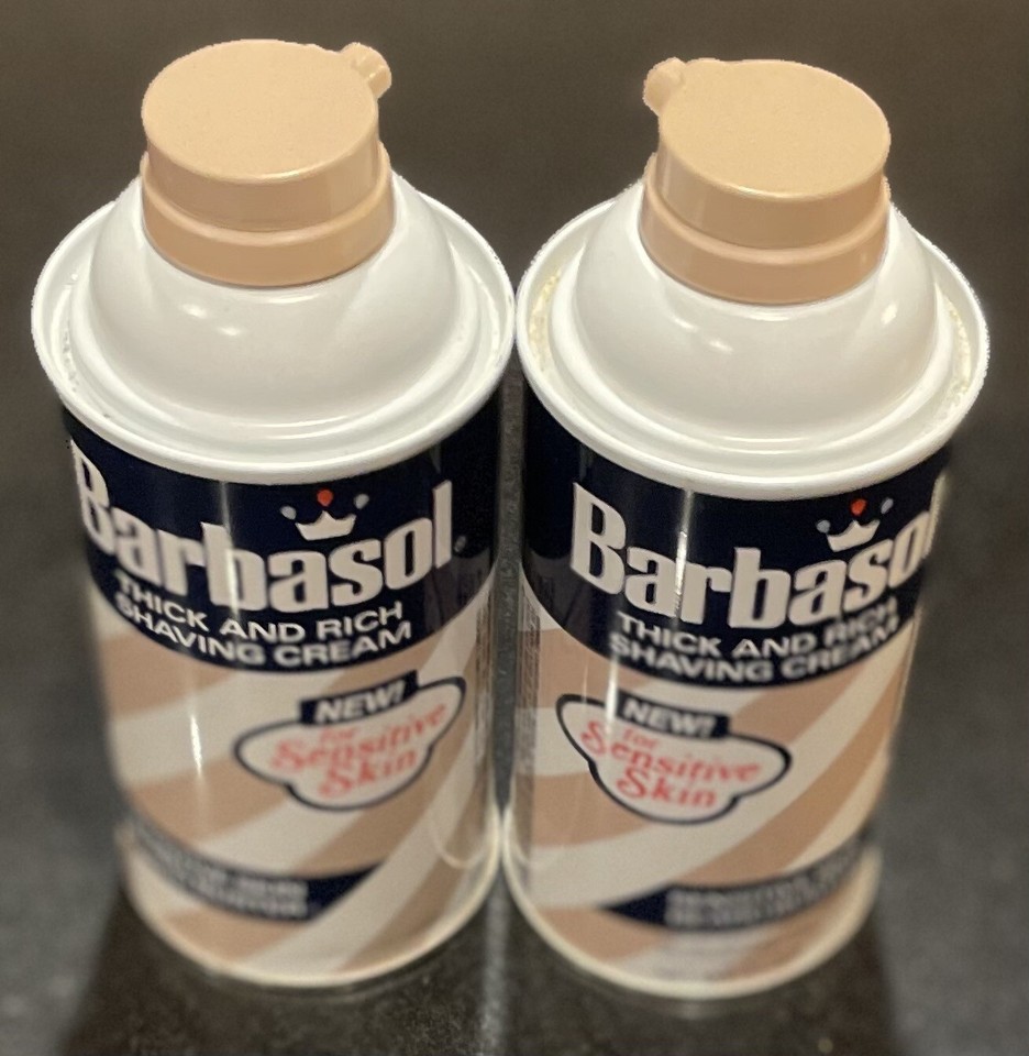 Barbasol Beard Buster for Sensitive Skin Thick and Rich Shaving Cream ...