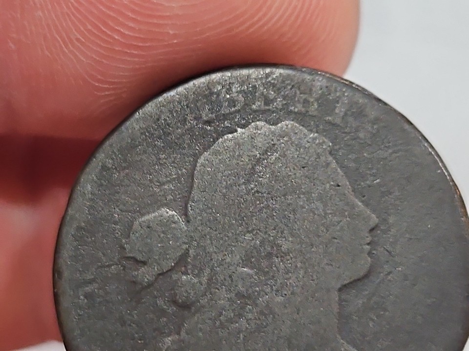 1801 USA Large One Cent Coin United States 1 Large Cent Penny Draped ...