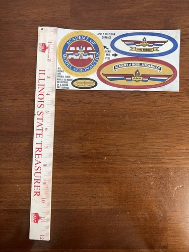 Lot of 1990s RC Airplane Stickers AMA Academy of Model Aeronautics ...