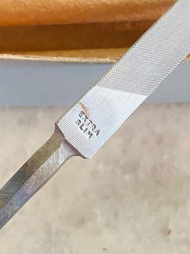 1 new NICHOLSON #14698 - 7" Triangle Extra Slim Taper Hand File, Made ...