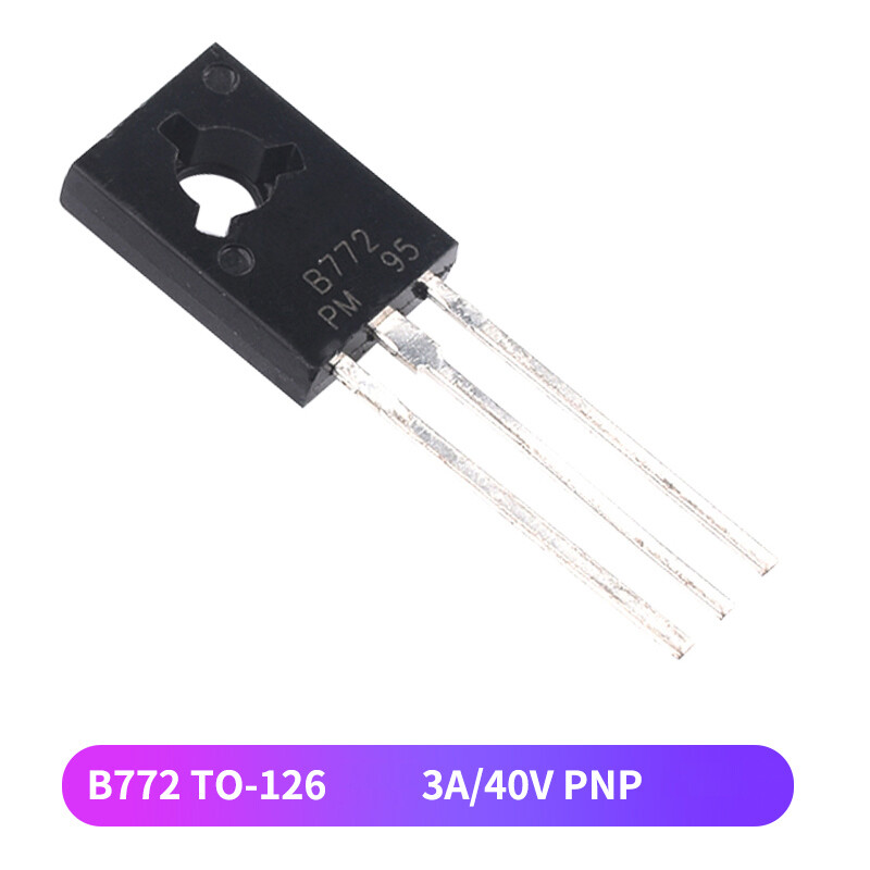 Power Purpose Transistors PNP B772 2SB772 TO-126/SOT-89 SMD SMT Triode ...