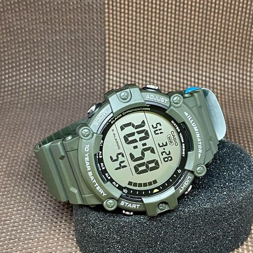 CASIO WATCHES AE-1500WHX-3AV AE1500 AE1500WH AE-1500 GREEN 12 MONTH ...