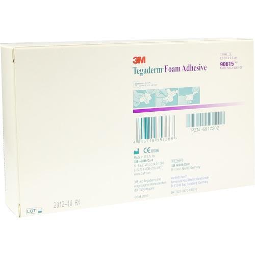 TEGADERM Foam Adhesive FK 6,9x6,9cm kreuzf.90615 10St Verband PZN ...