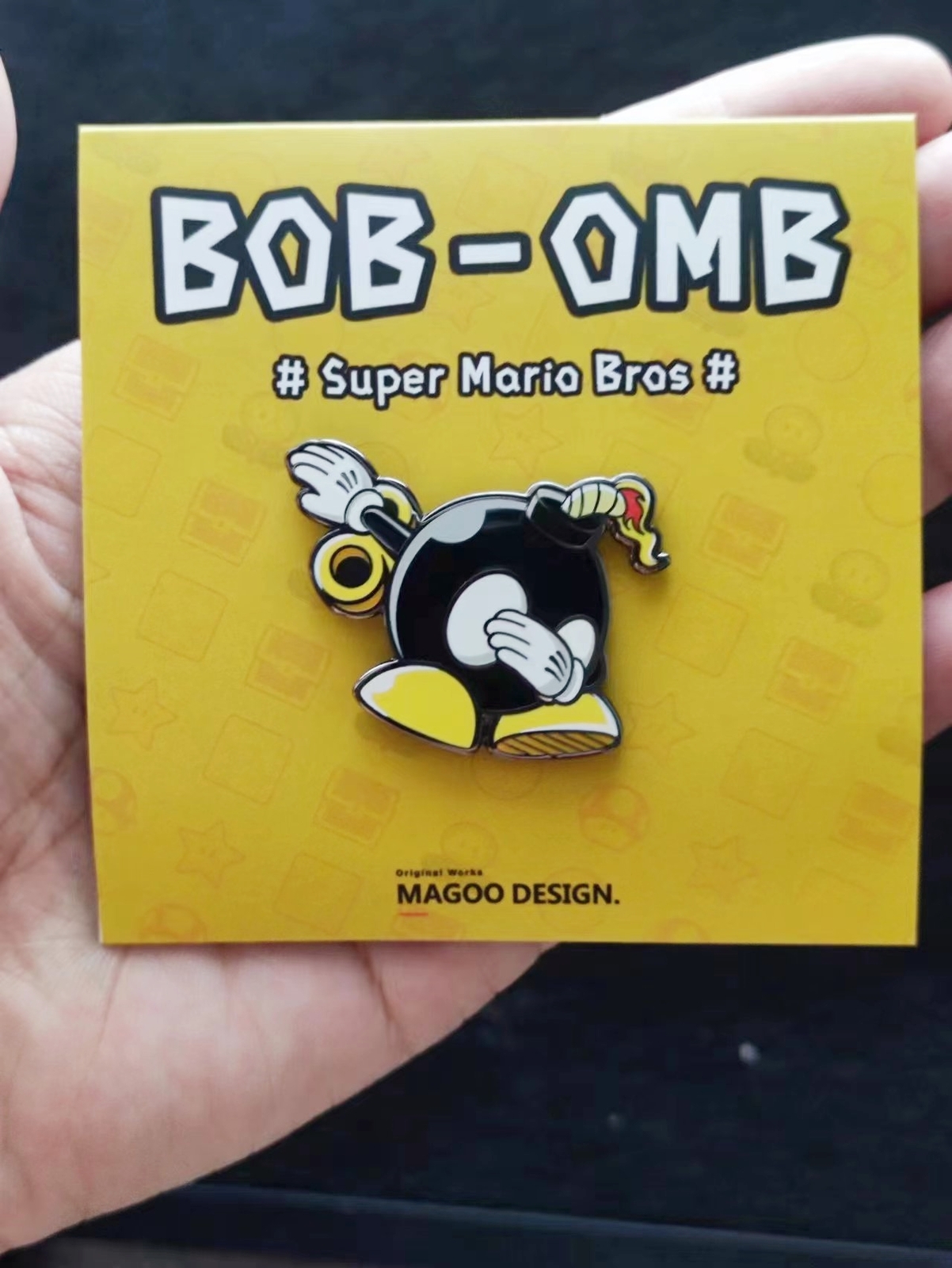 Super Mario Bros. Bomb BOB-OMB Enamel Lapel Pin Metal Badge Figure ...